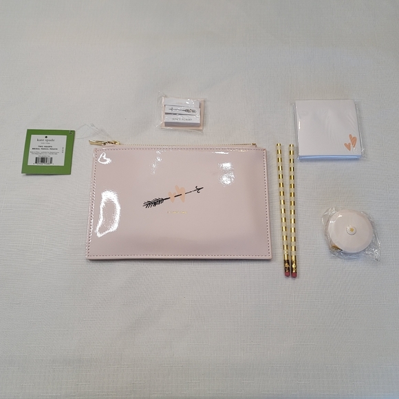 kate spade | Accessories | Kate Spade Pouch With Writing Supplies ...